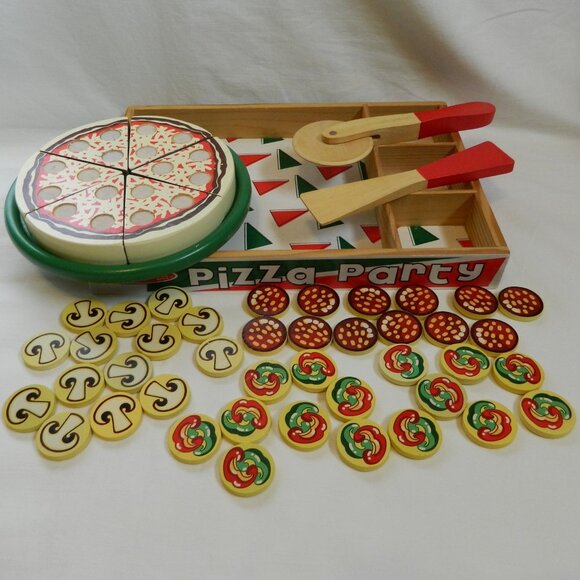 Melissa & Doug | Toys | Melissa Doug Wooden Pizza Party | Poshmark